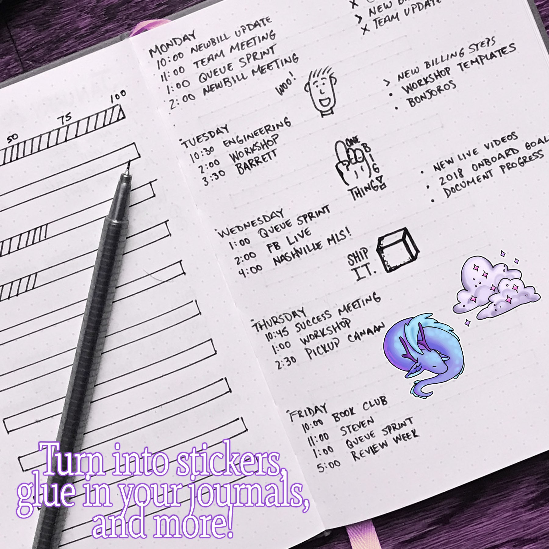 Fairycore Magical Printable Stickers Kawaii PNG Fantasy - Etsy