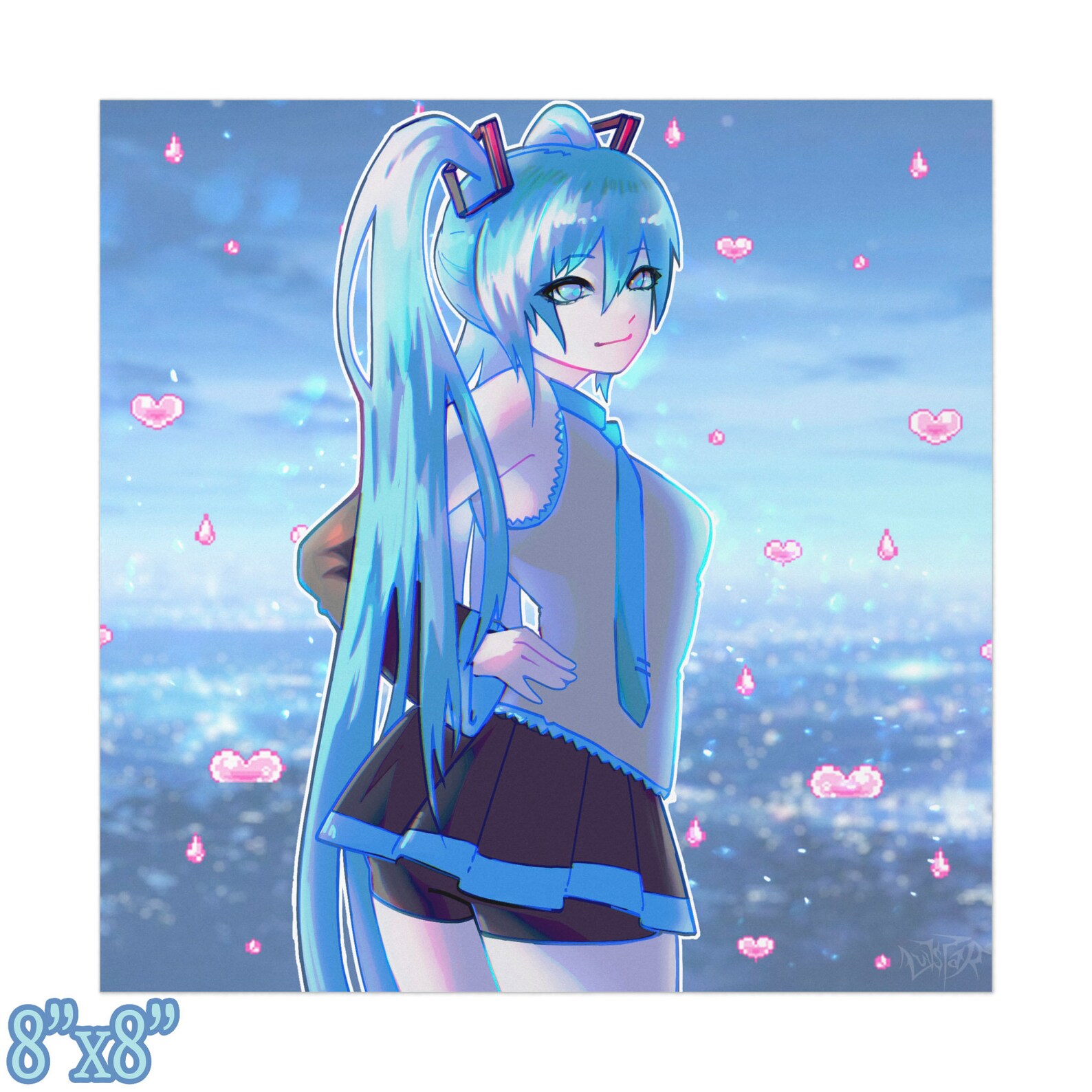 Hatsune Miku Print Miku Print Kawaii Anime Print Vocaloid - Etsy