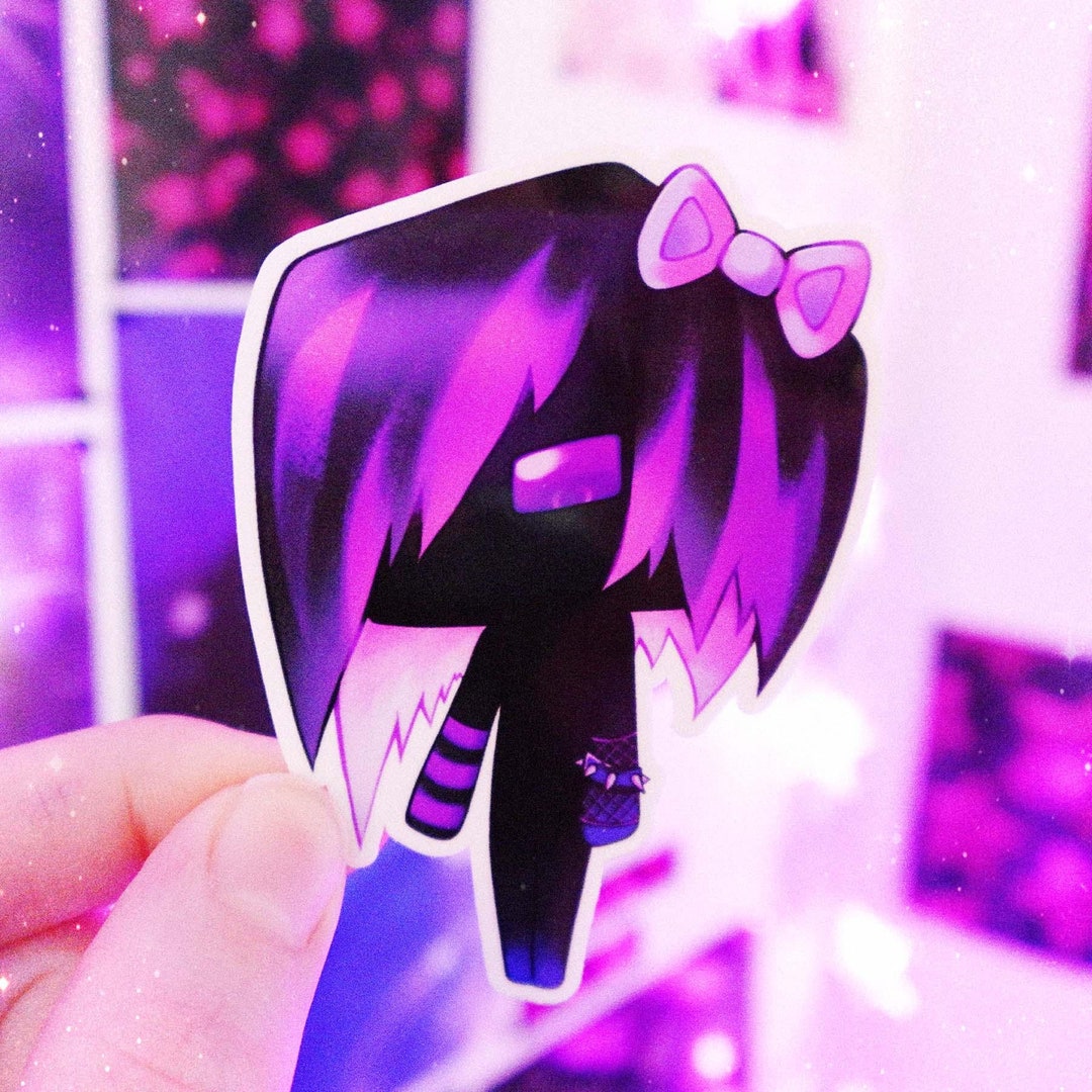 Emo Enderman Sticker, Scene Minecraft Sticker, Cute Enderman Sticker ...