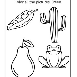 Colors of the Week Worksheets for Toddlers, Preschoolers, Kindergarten ...