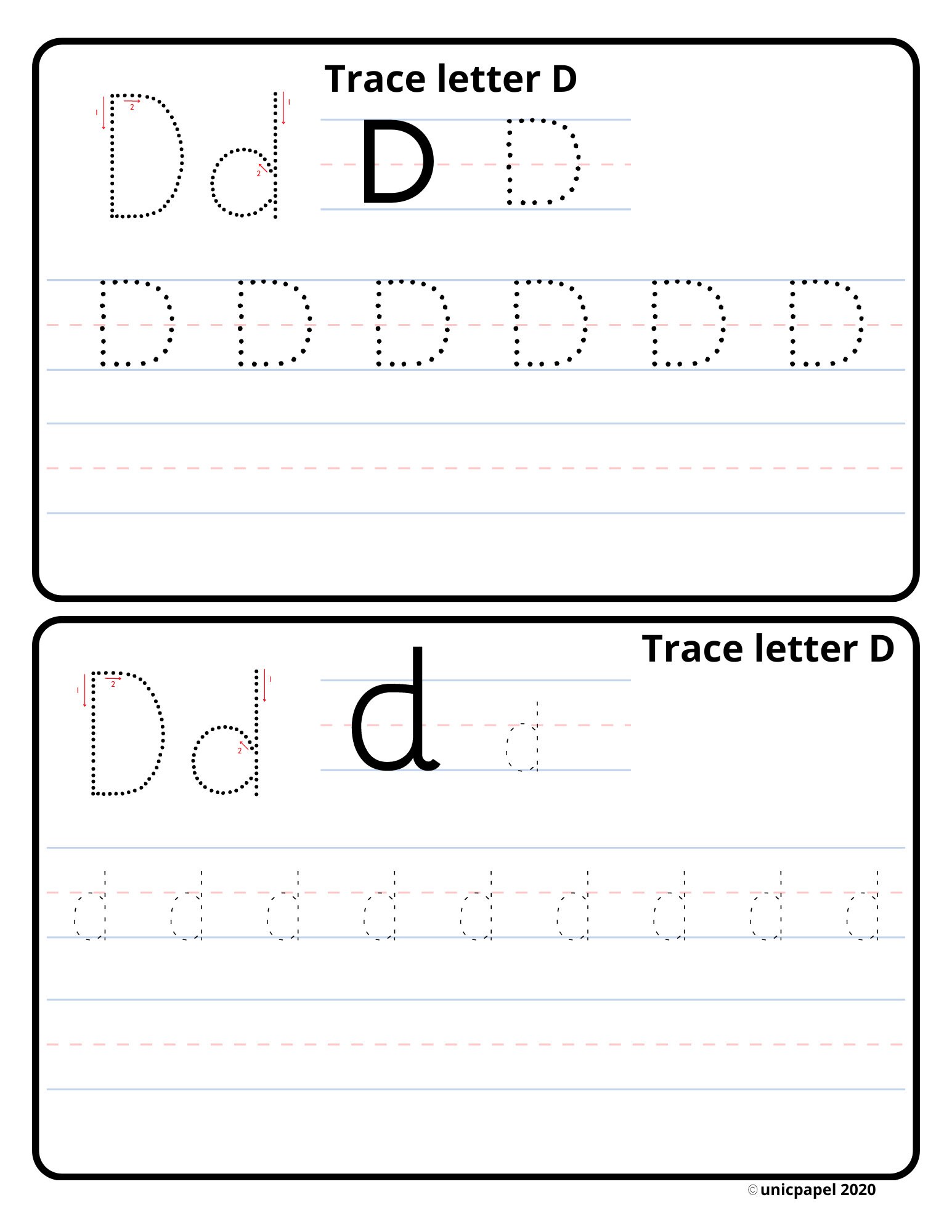 Alphabet D Book for Toddlers, Preschoolers, Kindergarten, Homeschool ...