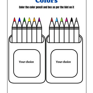 Colors of the Week Worksheets for Toddlers, Preschoolers, Kindergarten ...