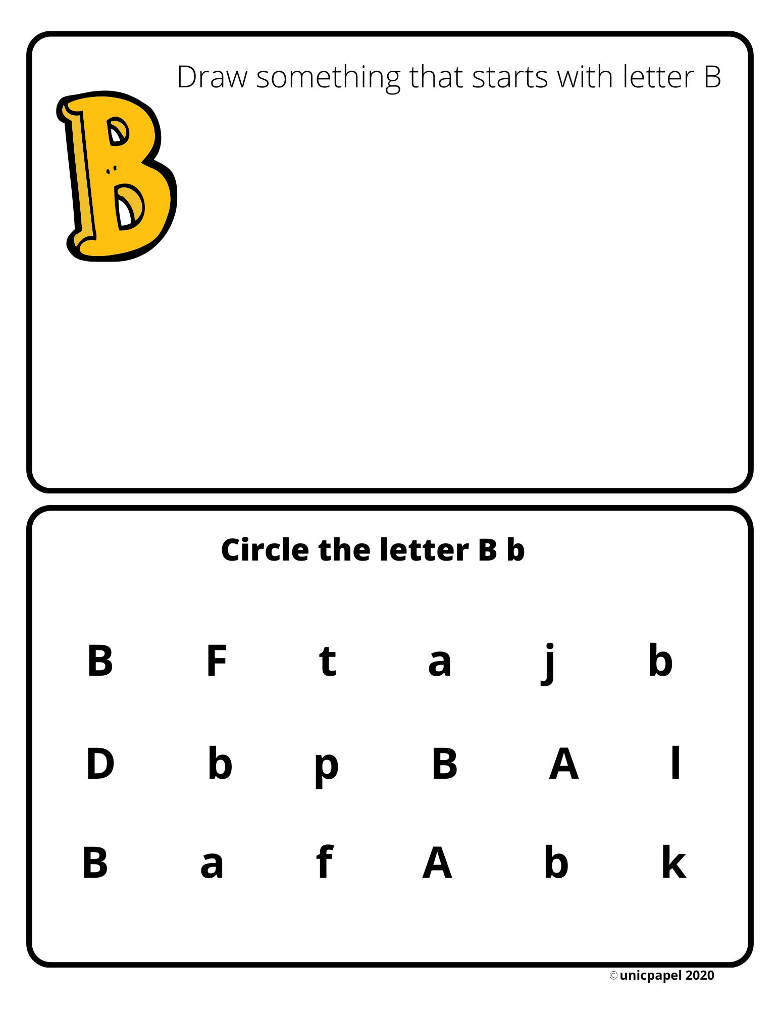 Alphabet B Book for Toddlers, Preschoolers, Kindergarten, Homeschool ...