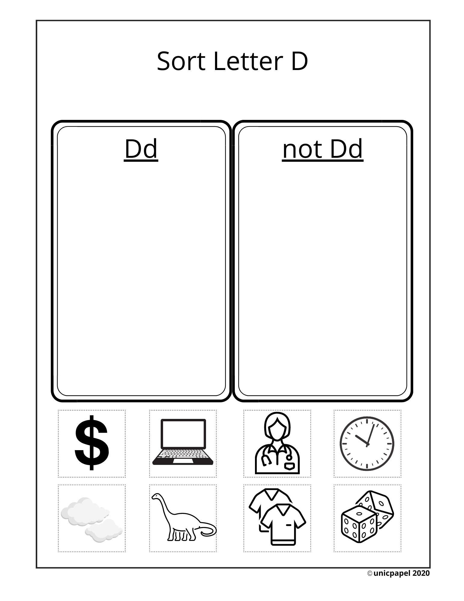 Alphabet D Book for Toddlers, Preschoolers, Kindergarten, Homeschool ...