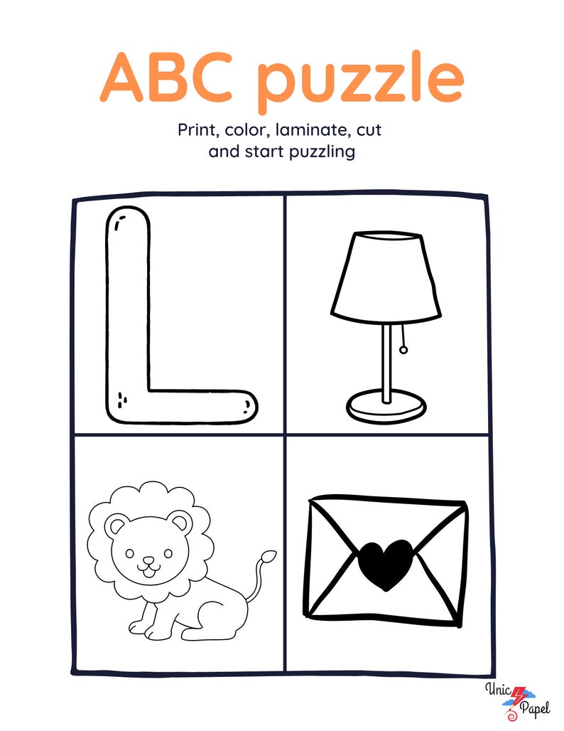Alphabets Puzzle, Digital Alphabet Worksheets, Toddler Activities ...