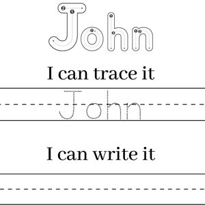 Custom Name Tracing Sheet Printable Practice Sheets Customized First ...