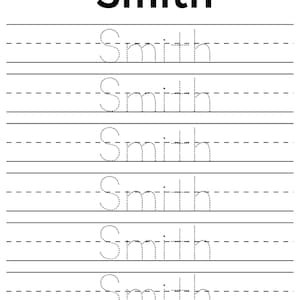 Custom Name Tracing Sheet Printable Practice Sheets Customized First ...