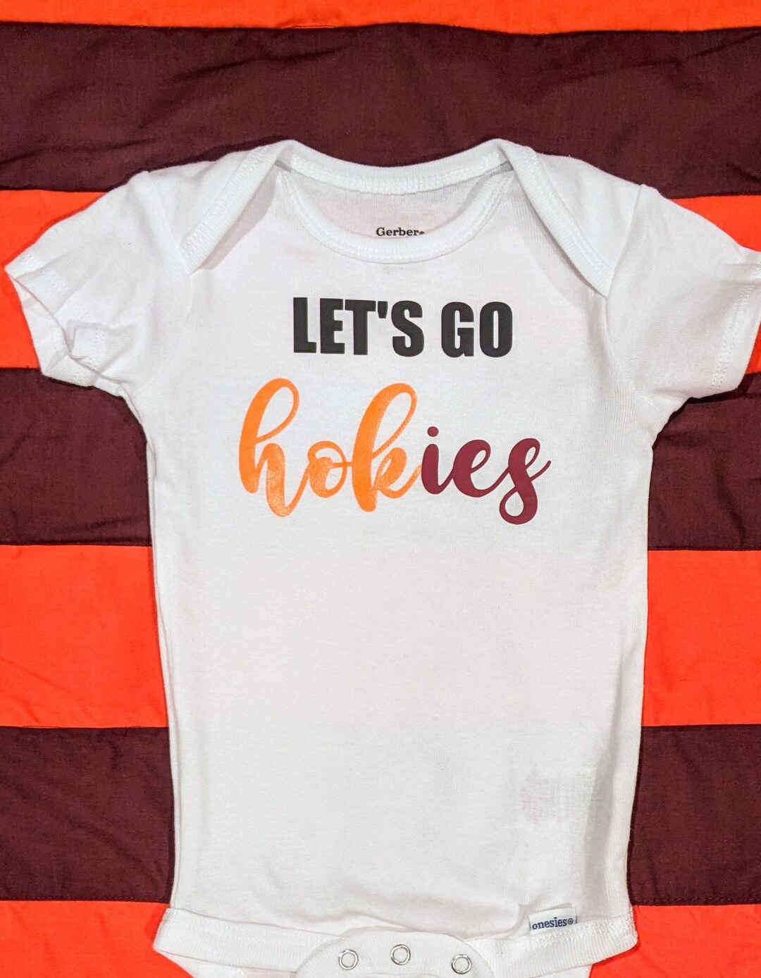 Virginia Tech | Go Hokies | Hokie Baby Onesie - Etsy