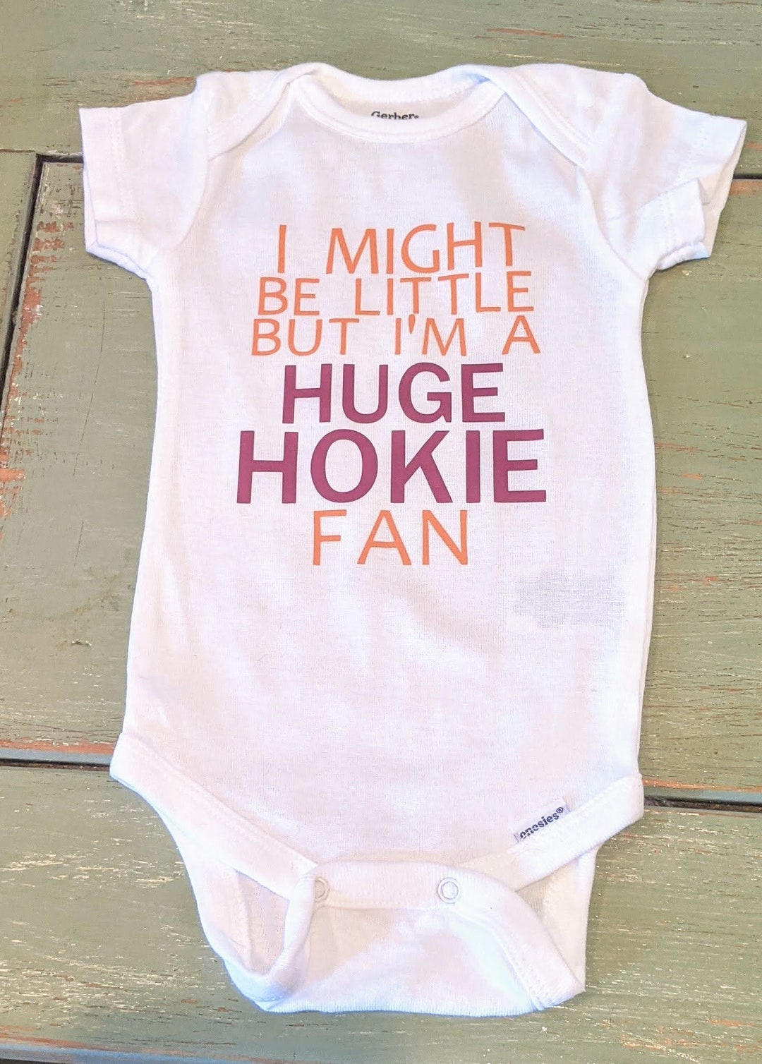 Hokie Fan Onesie® | Virginia Tech Fan Onesie® - Etsy