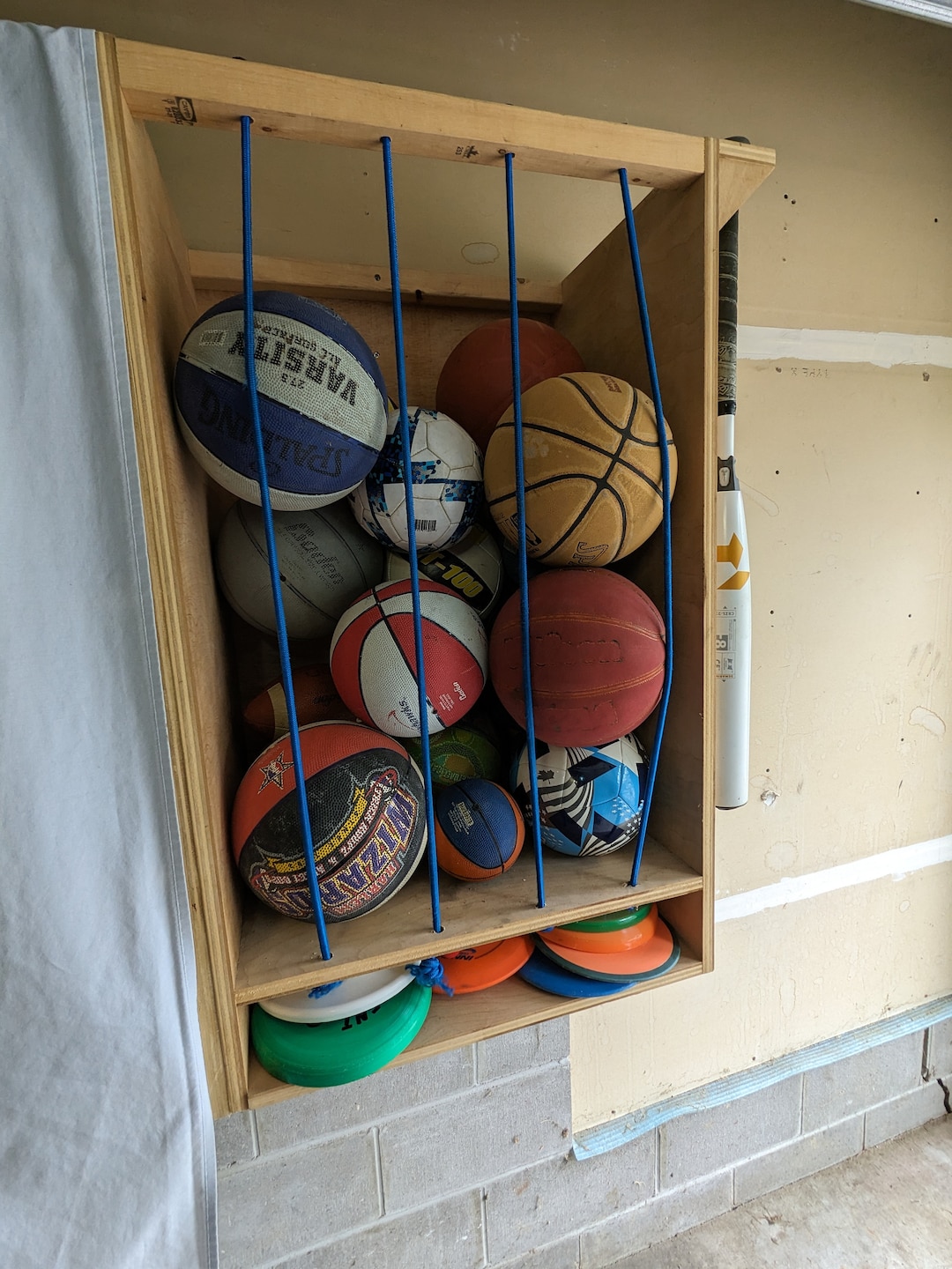 Sporting Goods Storage/bat Rack & Baseball Gear Cabinet Plans - Etsy