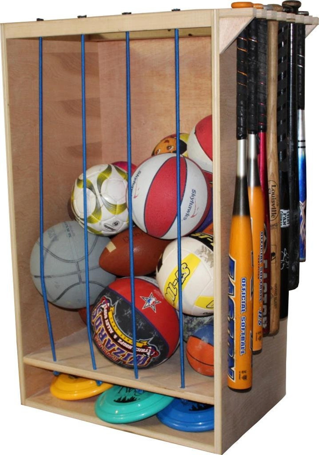 Sporting Goods Storage/bat Rack & Baseball Gear Cabinet Plans - Etsy