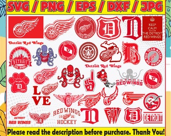 Detroit Red Wings Svg - Etsy Canada