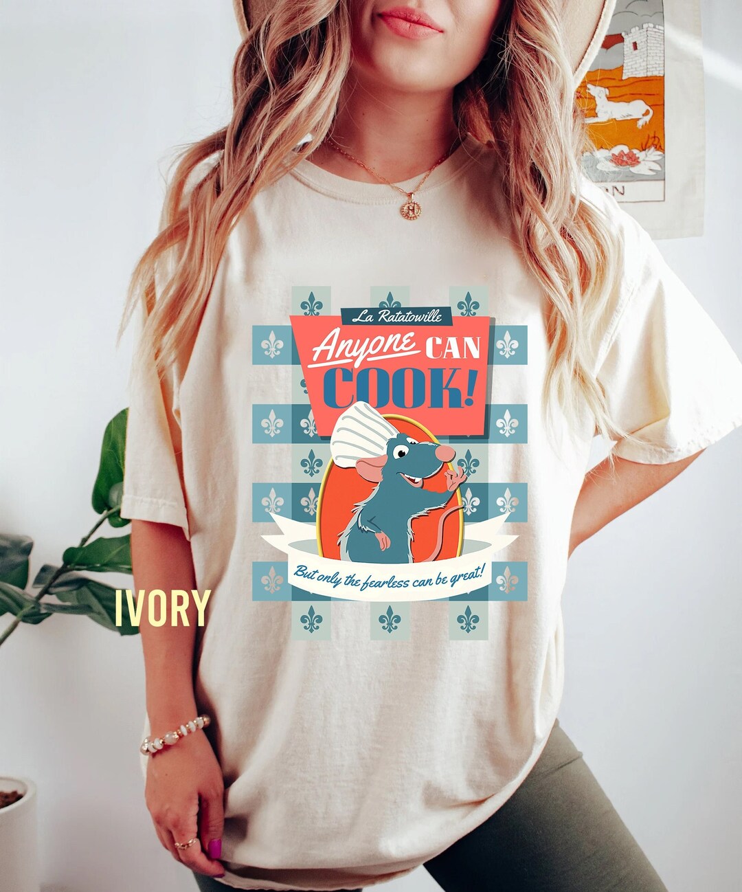 Pixar Ratatouille Remy Anyone Can Cook Poster Shirt - Etsy