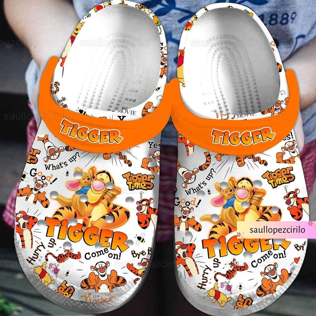 Tigger Shoes, Funny Tigger Sandals, Winnie the Pooh Shoes, Tigger Movie ...