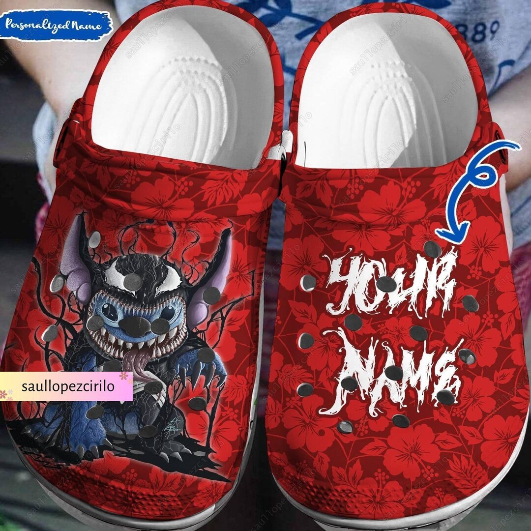Stitch Horror Shoes, Stitch Scary Shoes, Personalized Stitch Shoes ...