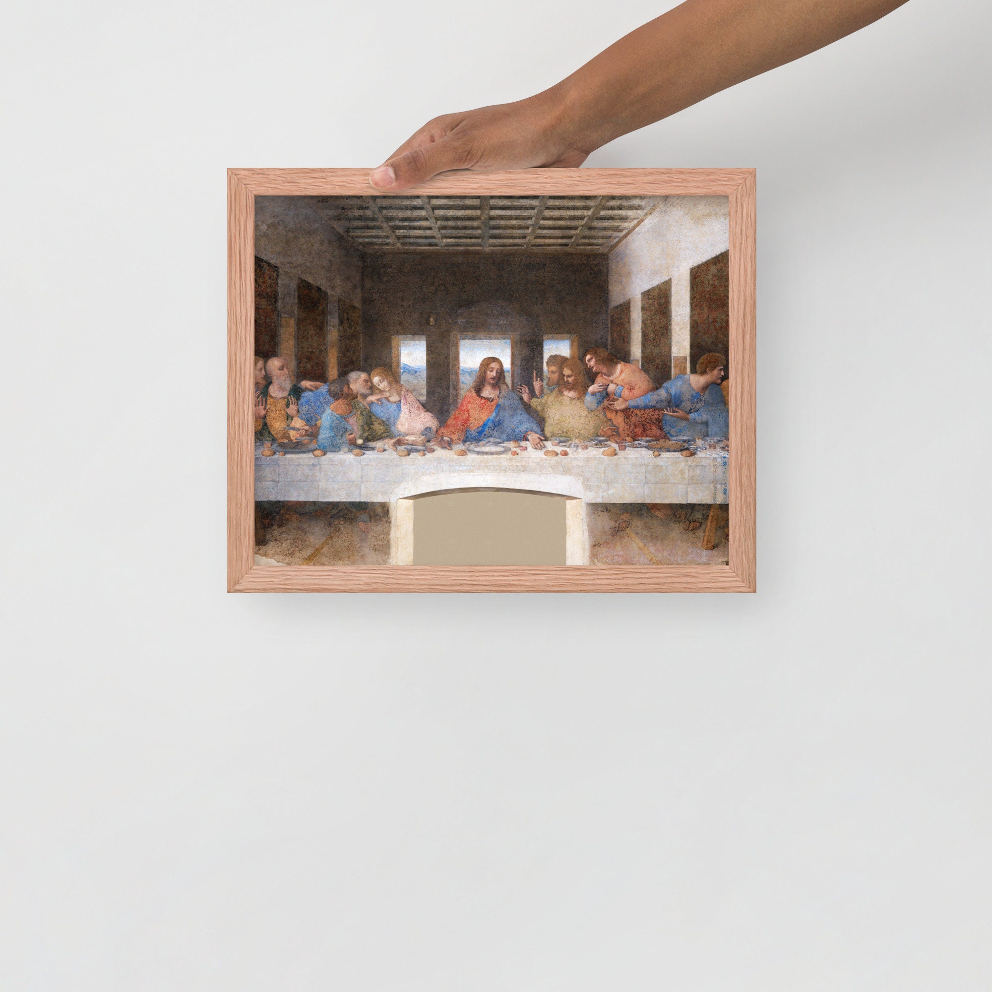 Leonardo Da Vincis the Last Supper Framed Poster Replica Art - Etsy
