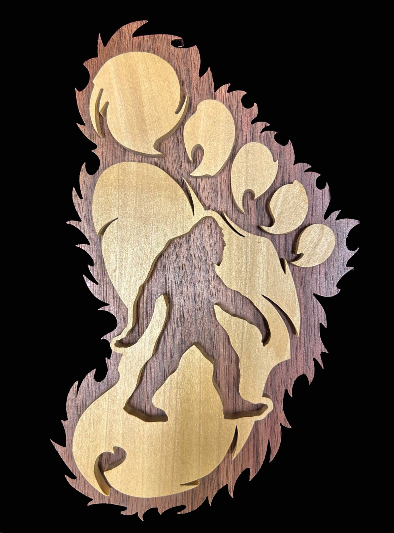 Squatch Inside Foot cutout - Etsy