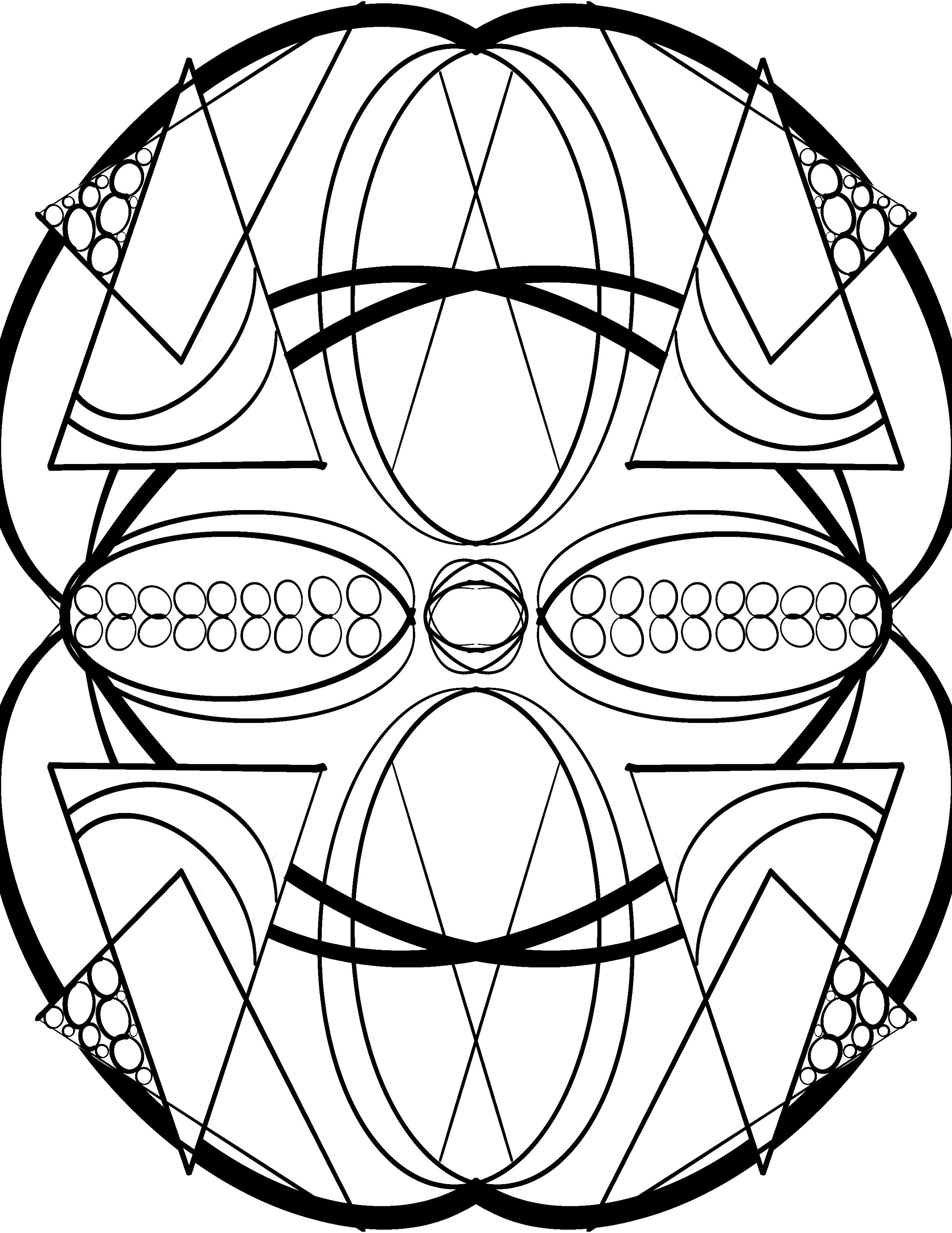 Swirly Collection Printable Coloring Pages for Adults, Easy on the Eyes ...