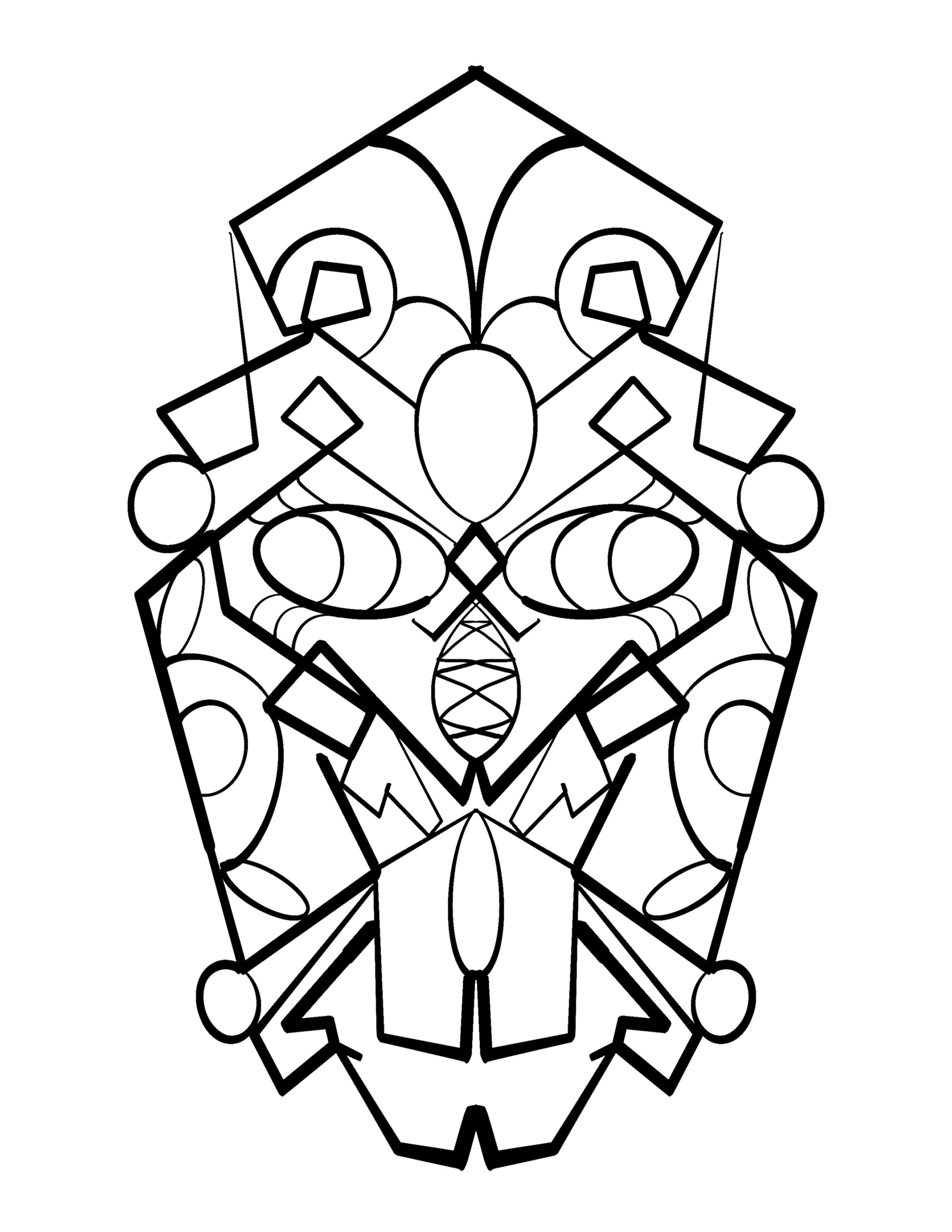 Crypt Collection Adult Coloring Printable Pages,large Prints, Eye on ...