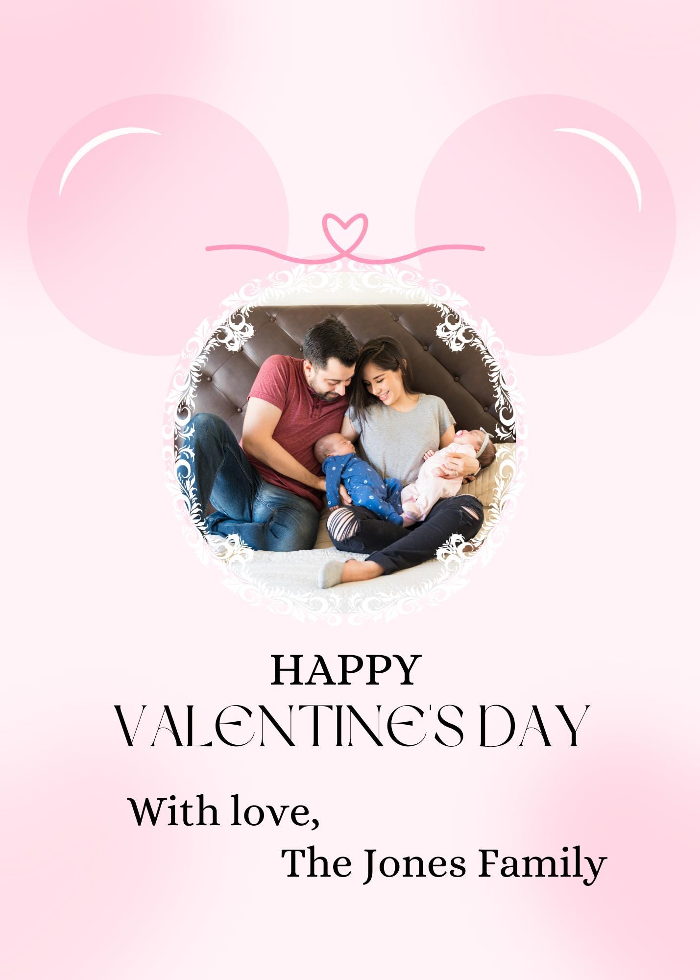 EDITABLE Disney Valentines Card, Minnie Disney Valentines, Sweetheart ...