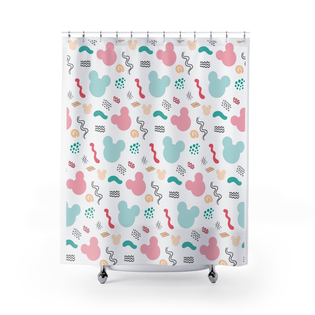 Disney Mickey Mouse Shower Curtain. Mickey Bath Curtain. Magic Kingdom ...