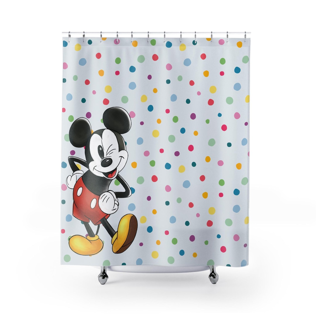 Disney Shower Curtain, Mickey Bathroom, Disney Home Décor, Mickey ...