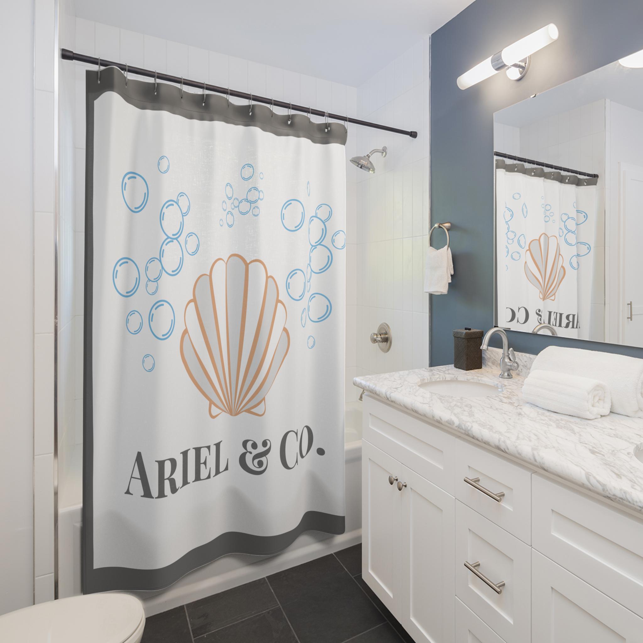 Disney's Little Mermaid Shower Curtains, Ariel and Co Bath Curtain for ...