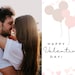 EDITABLE Disney Valentines Card, Mickey Disney Valentines, Sweetheart ...