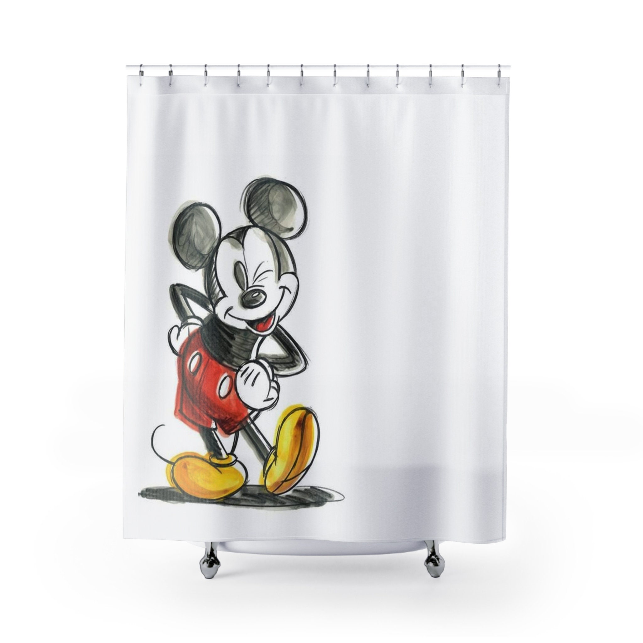 Mickey Mouse Shower Curtain Disneys Mickey Mouse Shower Curtain