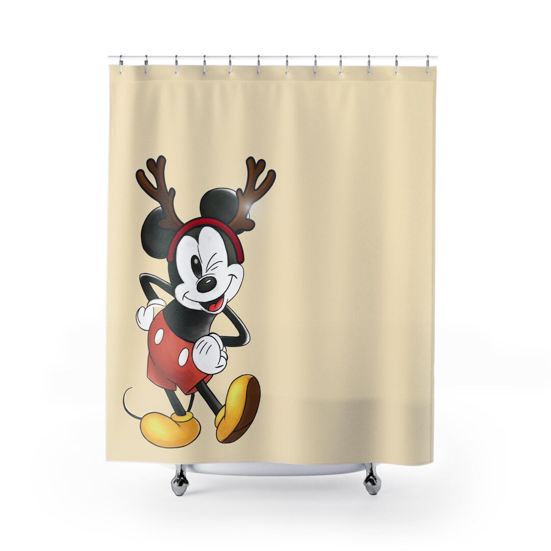 Disney Shower Curtain, Mickey Bathroom, Disney Home, Mickey Christmas ...