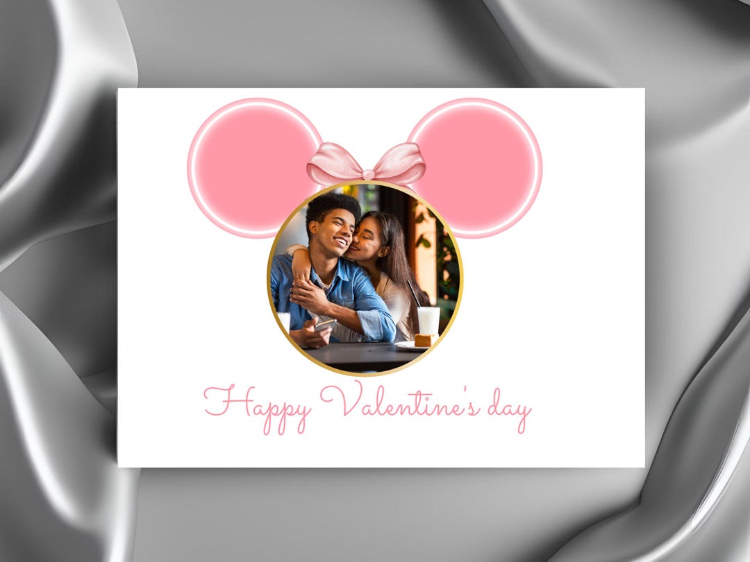 EDITABLE Disney Valentines Card, Mickey Disney Valentines, Sweetheart ...