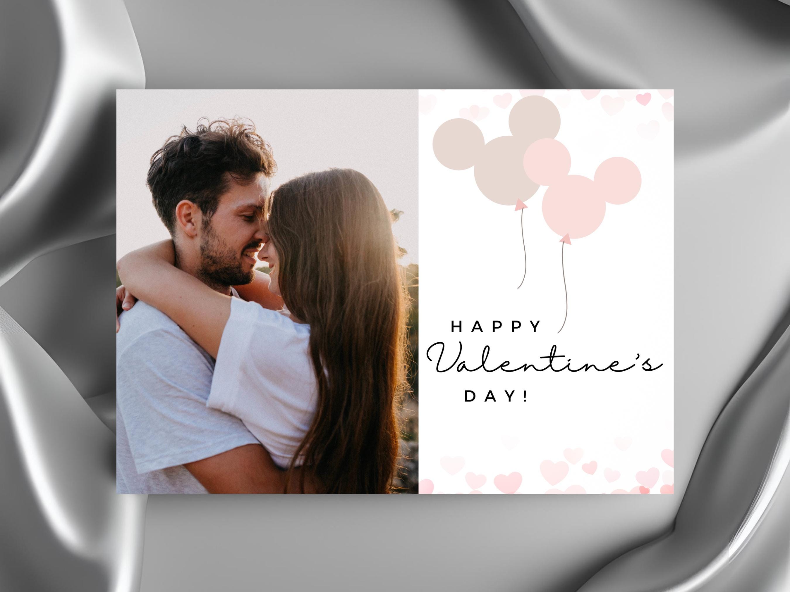 EDITABLE Disney Valentines Card, Mickey Disney Valentines, Sweetheart ...