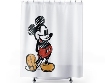 Mickey Mouse Shower Curtain, Disney's Mickey Mouse Shower Curtain ...