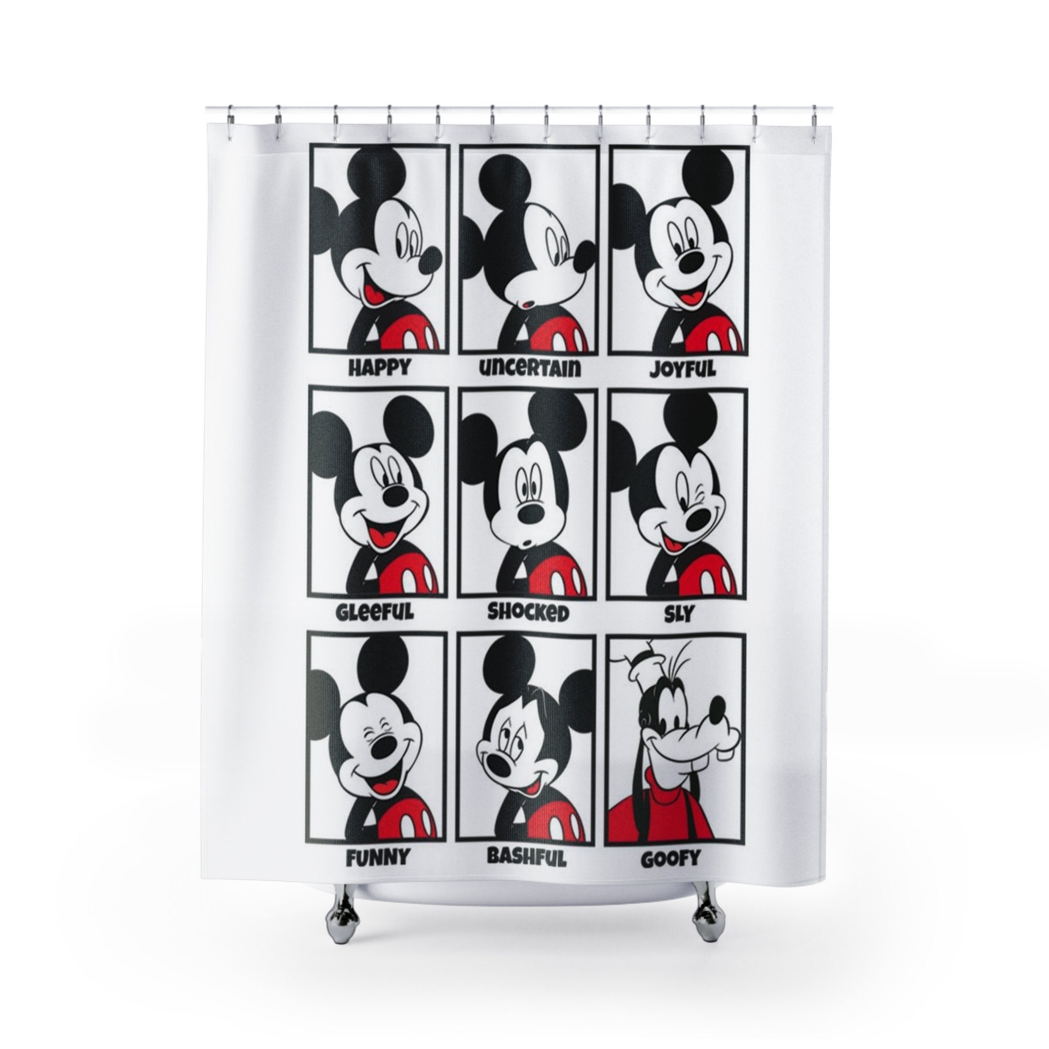 Mickey Mouse Shower Curtain, Disney Bathroom, Mickey Shower, Mickey ...