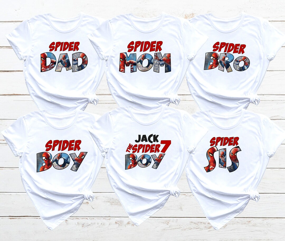 Spider Boy Shirt Spidey Family Shirts for Mom, Dad & Kids Perfect ...