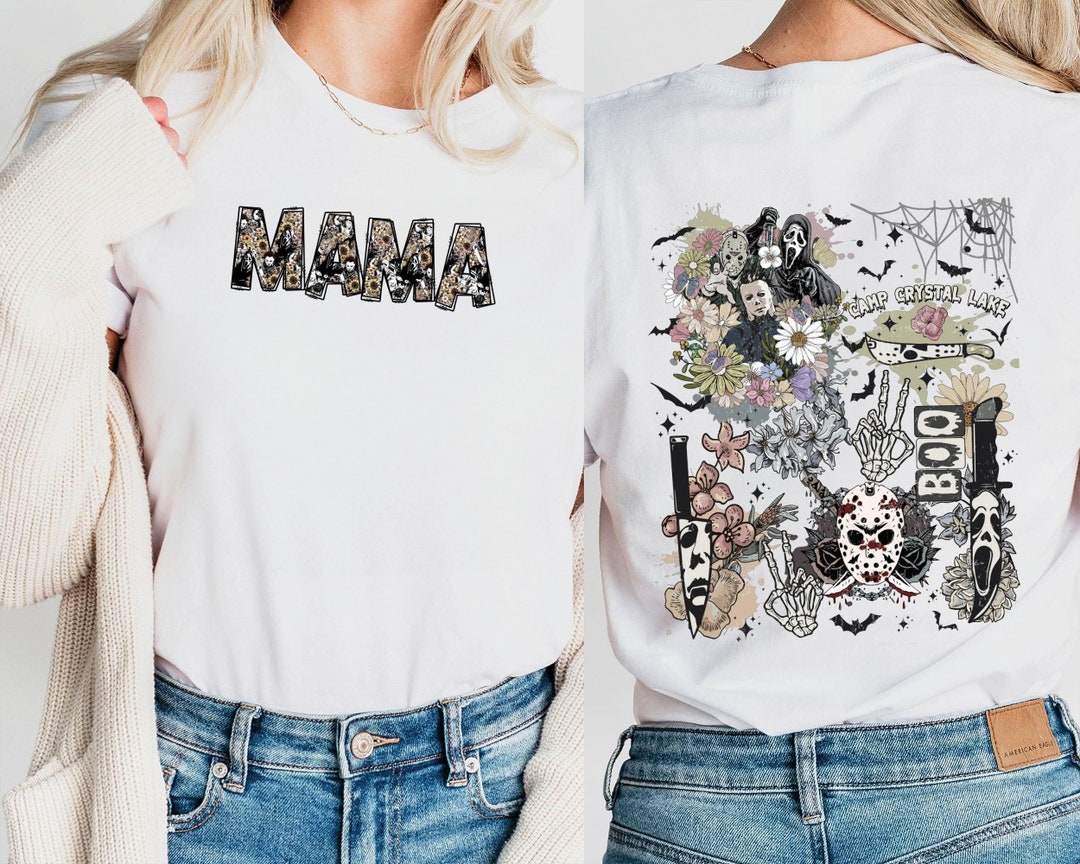 Mama Camp Crystal Lake Shirt, Jason Voorhees T-shirt, Horror Movie Characters Sweatshirt ...
