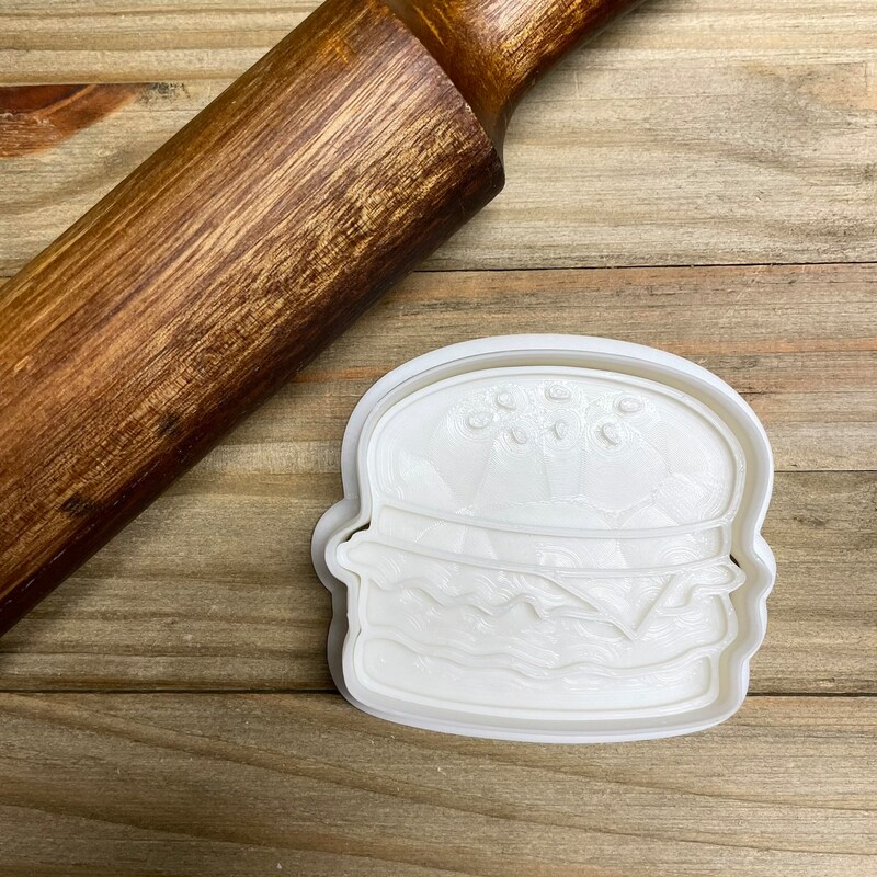 Burger Stamp - Etsy