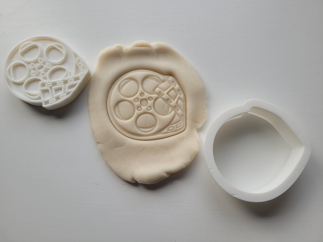 Film Reel Cookie Cutter With Optional Stamp - Dough, Icing, Fondant ...