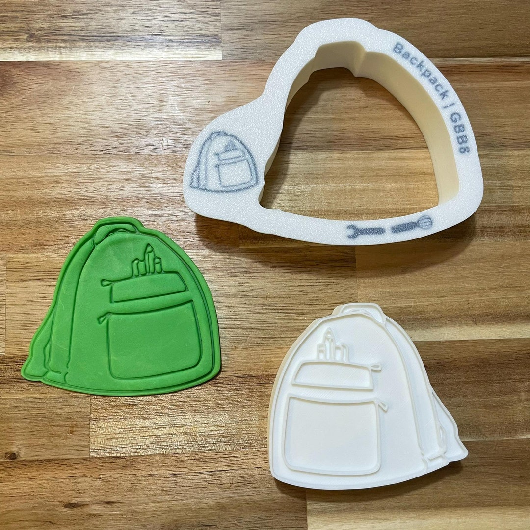 Backpack Cookie Cutter - Dough, Icing, Fondant, Play-doh - GBB8 - Etsy