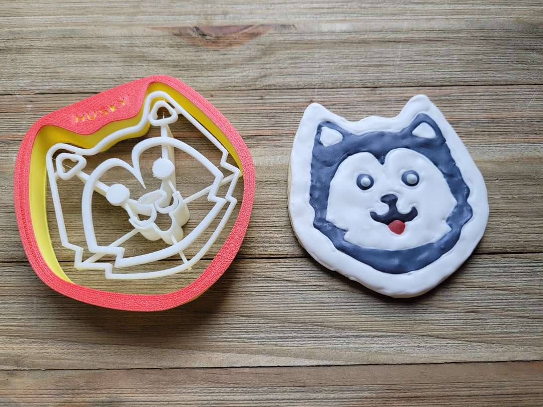 Husky Cookie Cutter With Optional Stamp - Dough, Icing, Fondant, Play ...