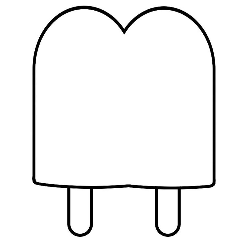Double Popsicle Cookie Cutter - Dough, Icing, Fondant, Play-doh - 4C7D ...