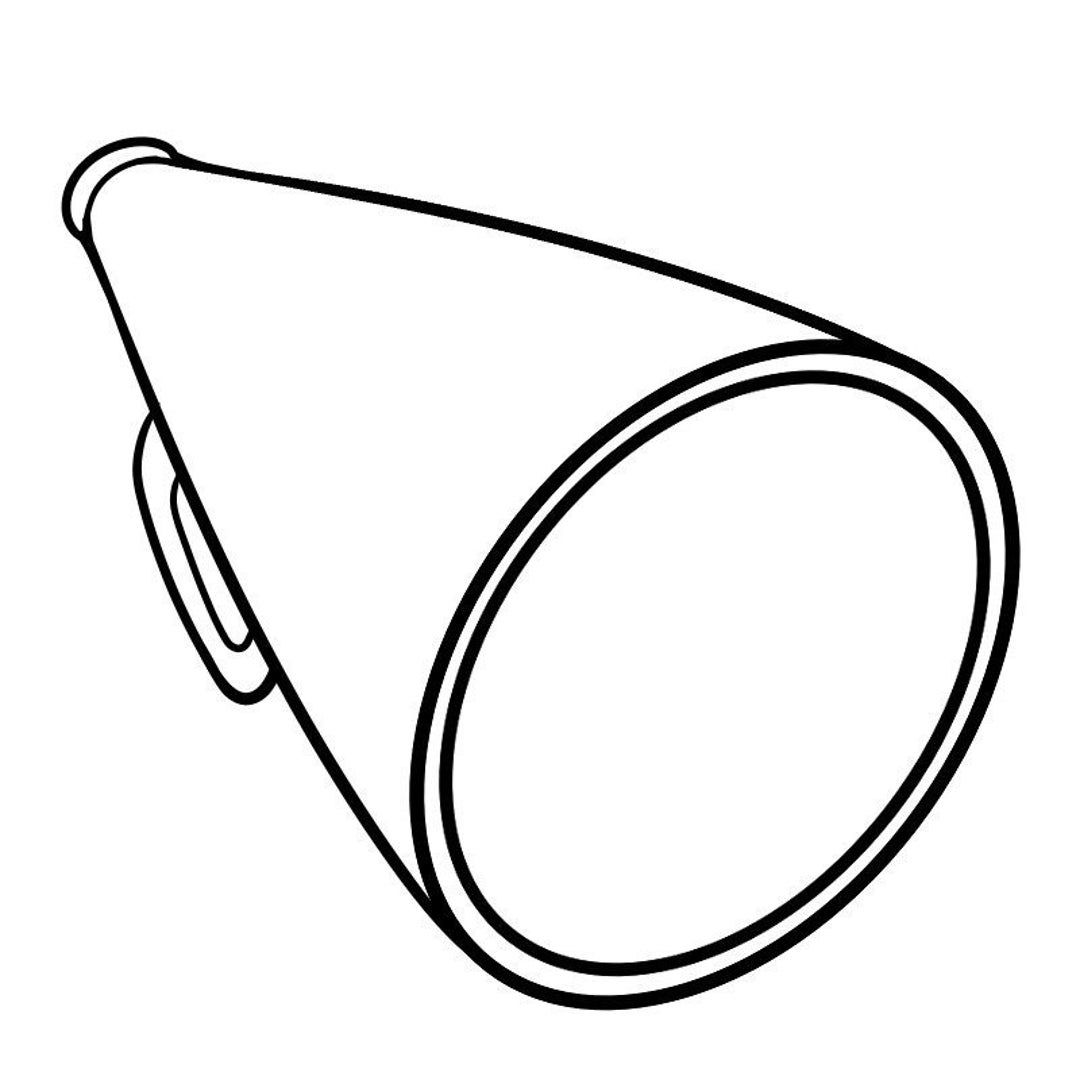 Megaphone Cookie Cutter With Optional Stamp - Dough, Icing, Fondant ...