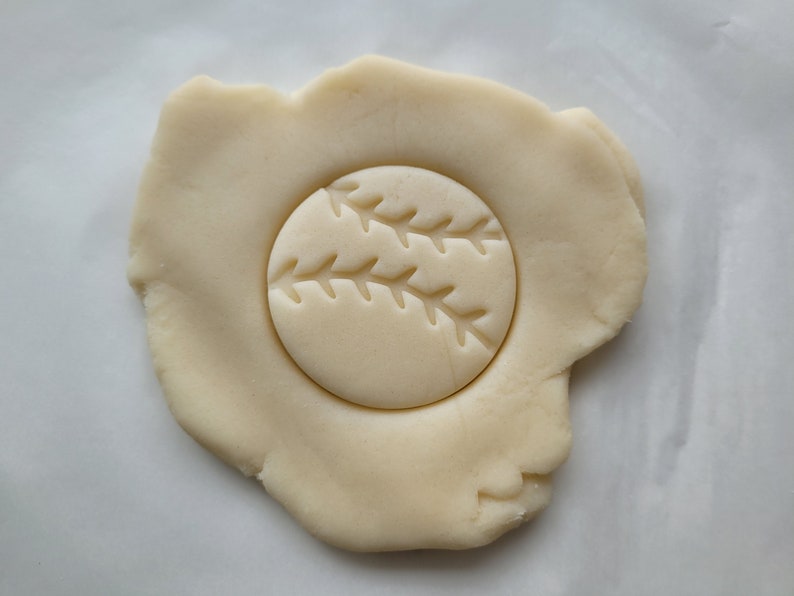 Baseball Cookie Cutter With Optional Stamp - Dough, Icing, Fondant ...