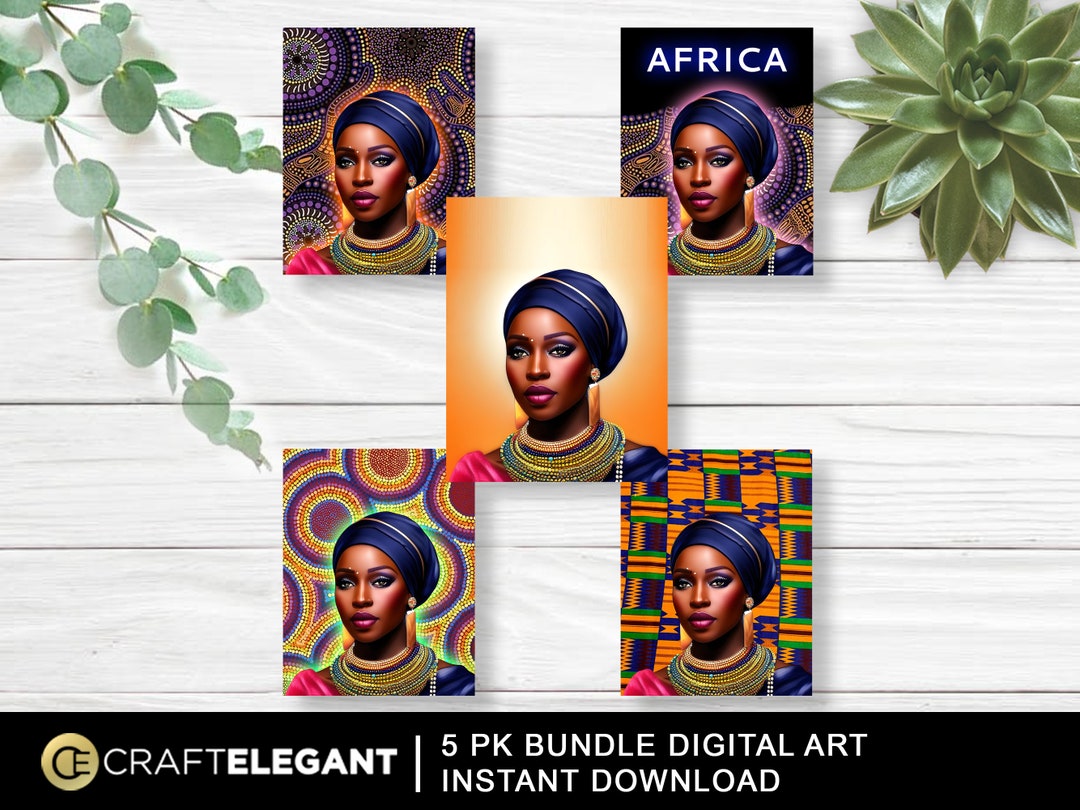 Queen Beautiful Black Girl Magic Melanin Black Woman PNG African American Clipart PNG Planner ...