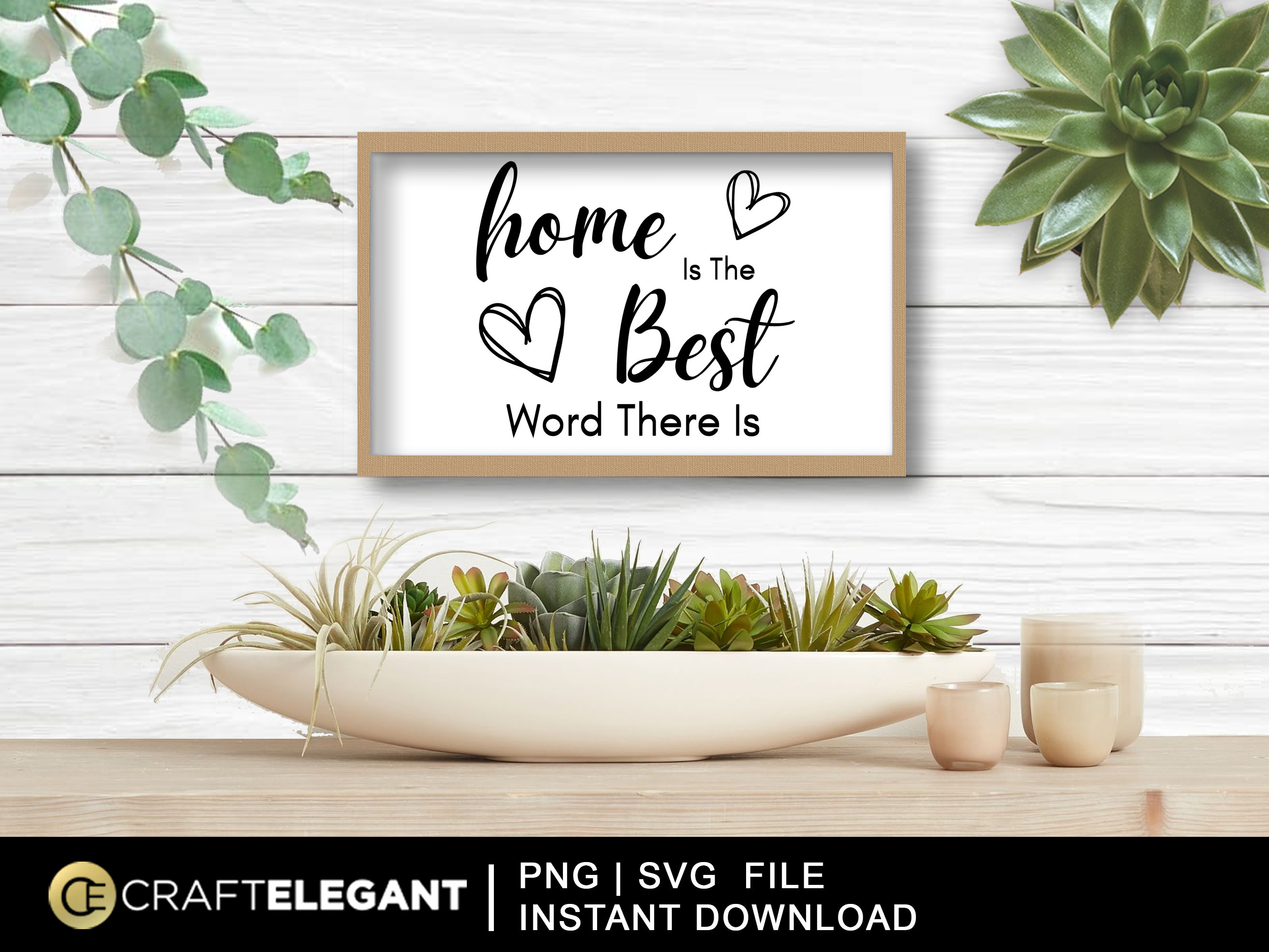 Home is the Best Word SVG, Farmhouse Wall Decor SVG, Farmhouse Design ...