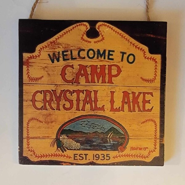 Camp Crystal Lake Sign - Etsy