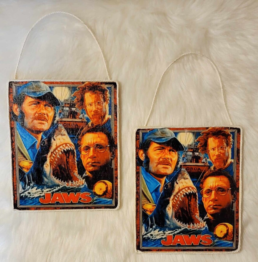 Jaws Wood Plaque - Etsy