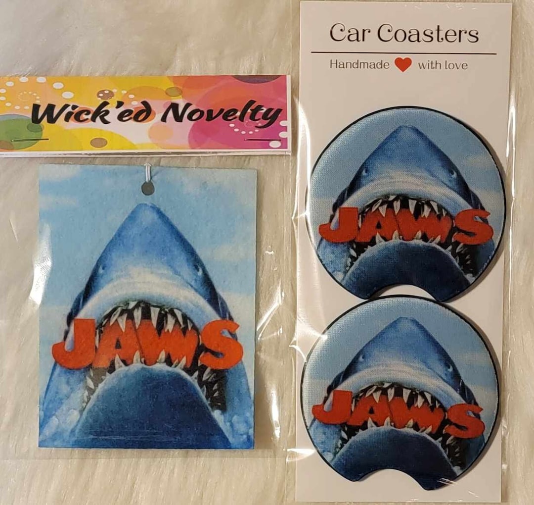 Jaws Car Coasters & Charm - Etsy