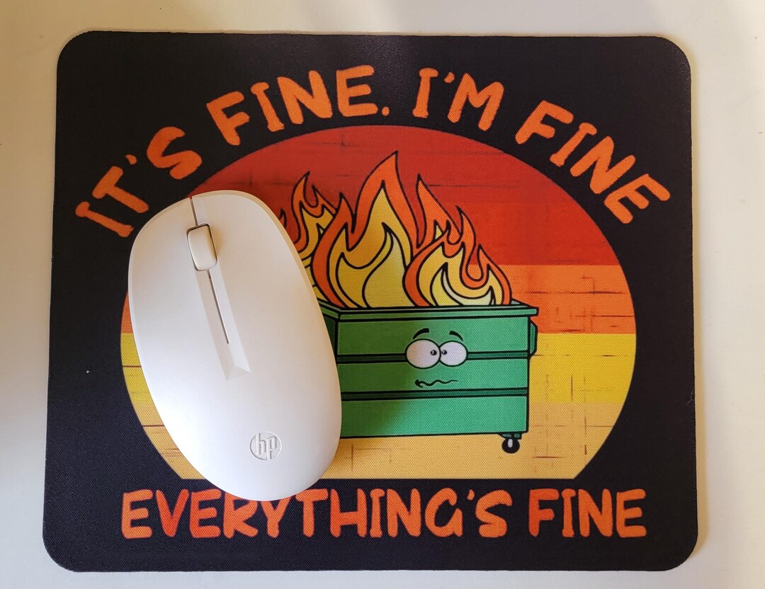 Dumpster Fire Mousepad - Etsy