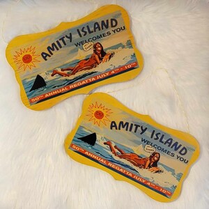 Amity Island Wood Plaque - Etsy